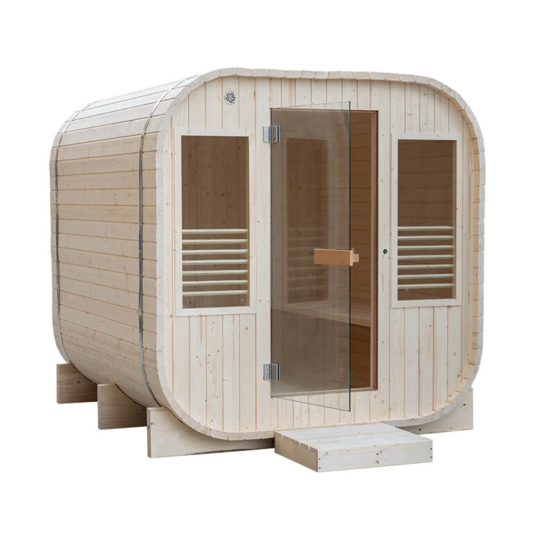 Spruce Square Barrel Sauna 10 Person - Shym Saunas