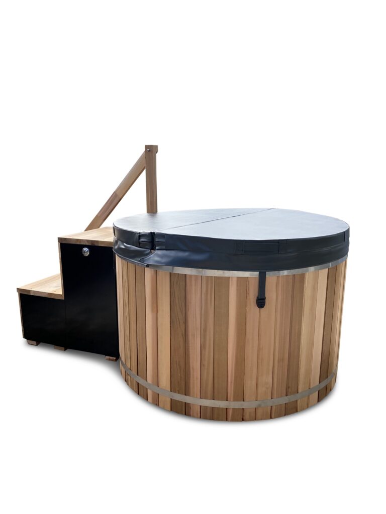 Outdoor Cedar Wood Fired Hot Tub Complete Kit - Shym Saunas