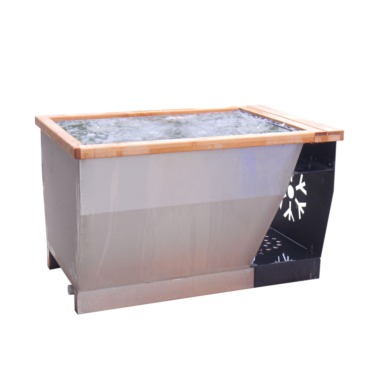 Cube Cold Plunge Tub 400 L with Cover - Shym Saunas