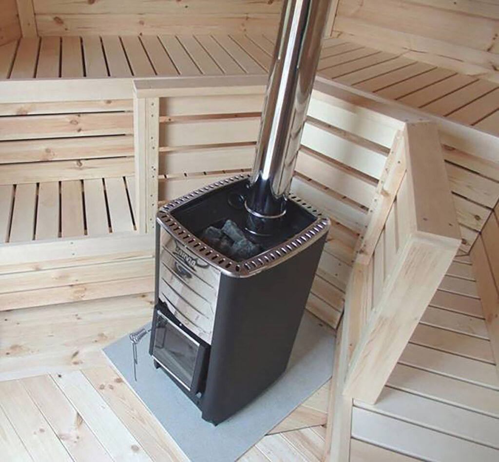 Wood Burning Sauna Stove with Flue Kit 15KW - Shym Saunas