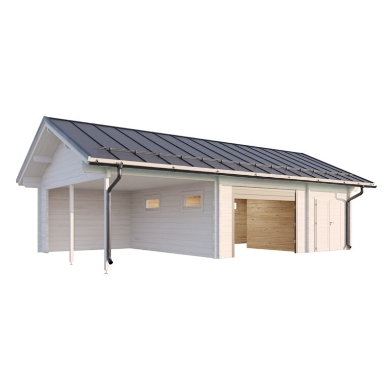 Garage with Carport and Storage Room Maranello 10.2 m by 5.7 m - Shym ...