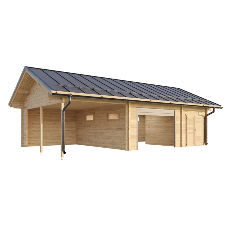 Garage with Carport and Storage Room Maranello 10.2 m by 5.7 m - Shym ...