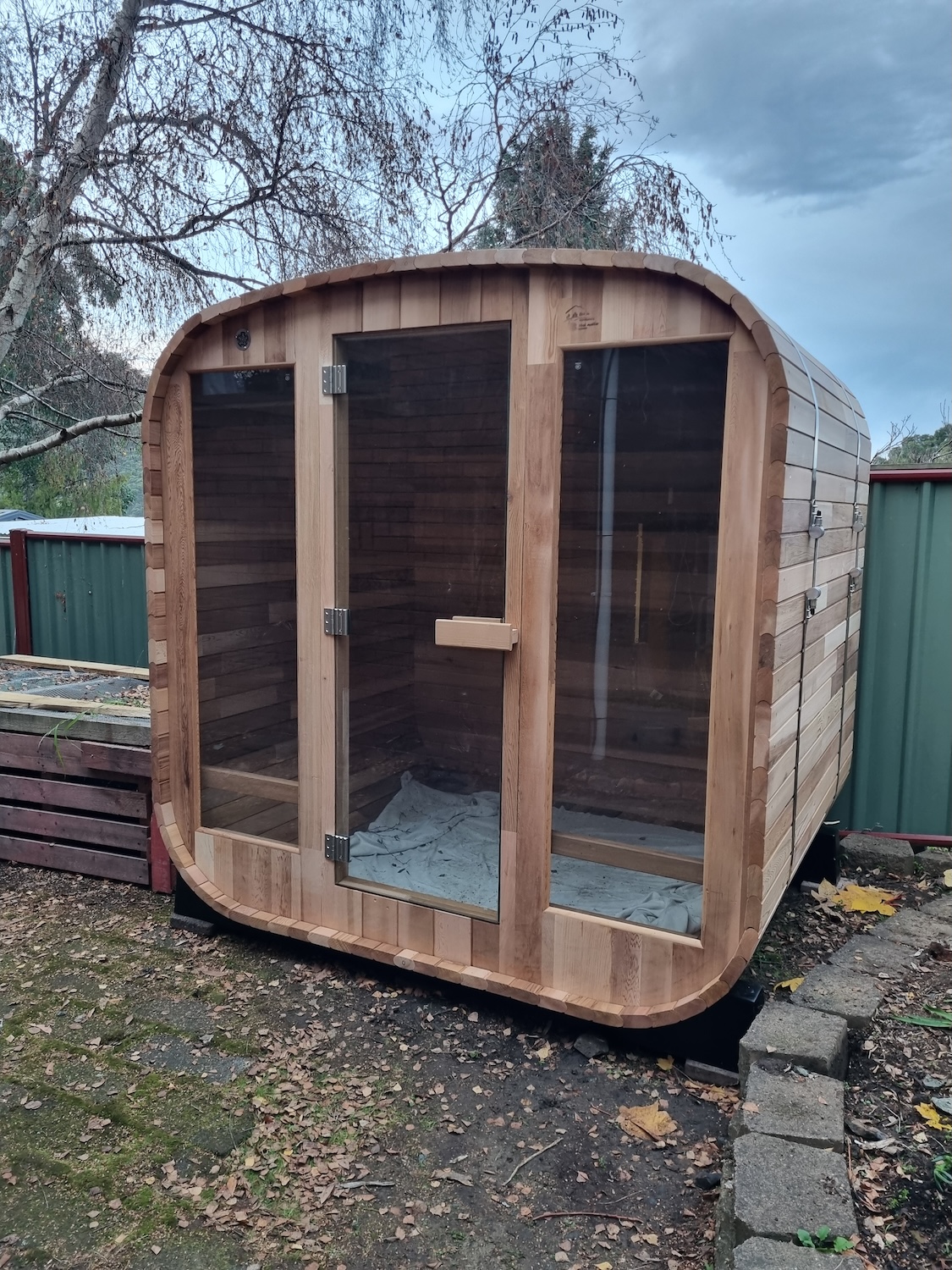 Western Red Cedar Sauna Hobart TAS | Square Barrel