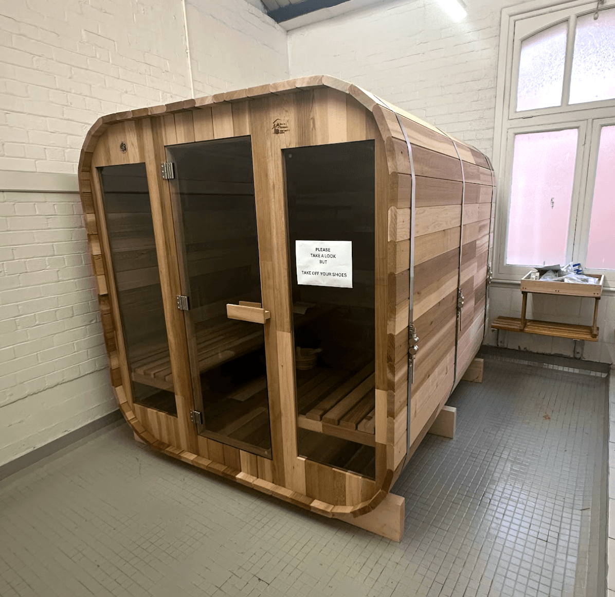 Western Red Cedar Square Barrel Sauna 4–8 Person | Outdoor/Indoor ...